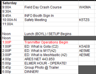 ARRL Field Day 2026 - W 5 I A S